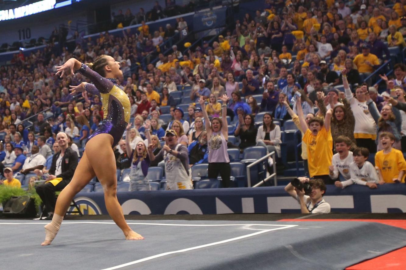 Watch Sarah Finnegan’s perfect 10 clinch LSU’s SEC championship ...