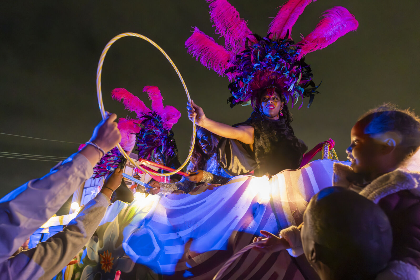 The Mystic Krewe of Music filled the air with tunes and throws at their ...