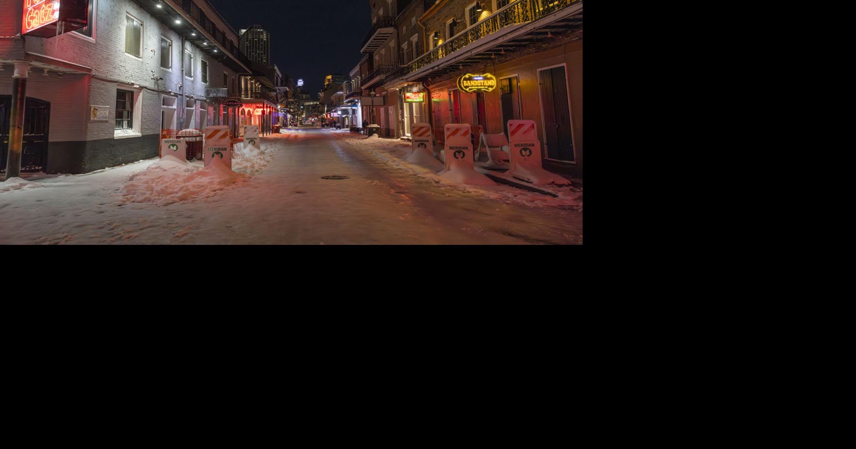 What Bourbon Street was like during New Orleans snowfall | Weather ...