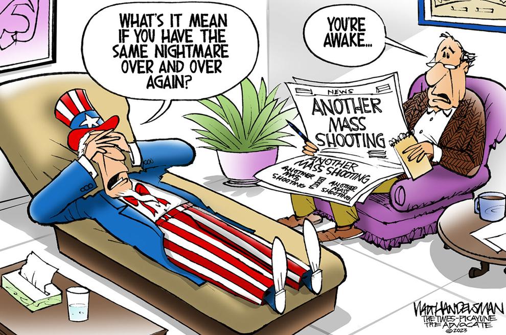 Multiple mass shootings in California | Walt Handelsman | nola.com