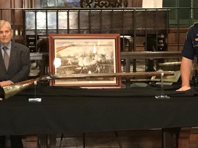 'We're glad to have it back': Stolen Battle of New Orleans rifle ...