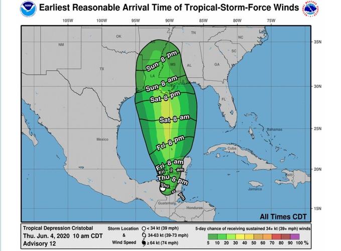 Cristobal weakens to tropical depression but expected to strengthen ...