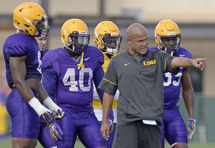 Photos: LSU football gets into rhythm with drills during preseason ...