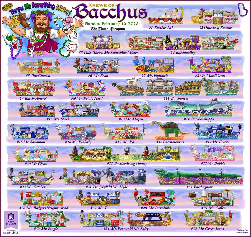 bacchus parade tracker