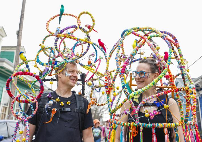 Society of St. Anne parade marches in New Orleans streets | Mardi Gras ...