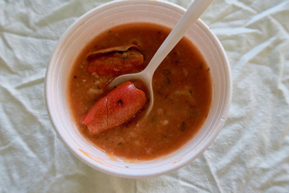Behind the classic crawfish bisque at Jazz Fest, the heads are in her ...