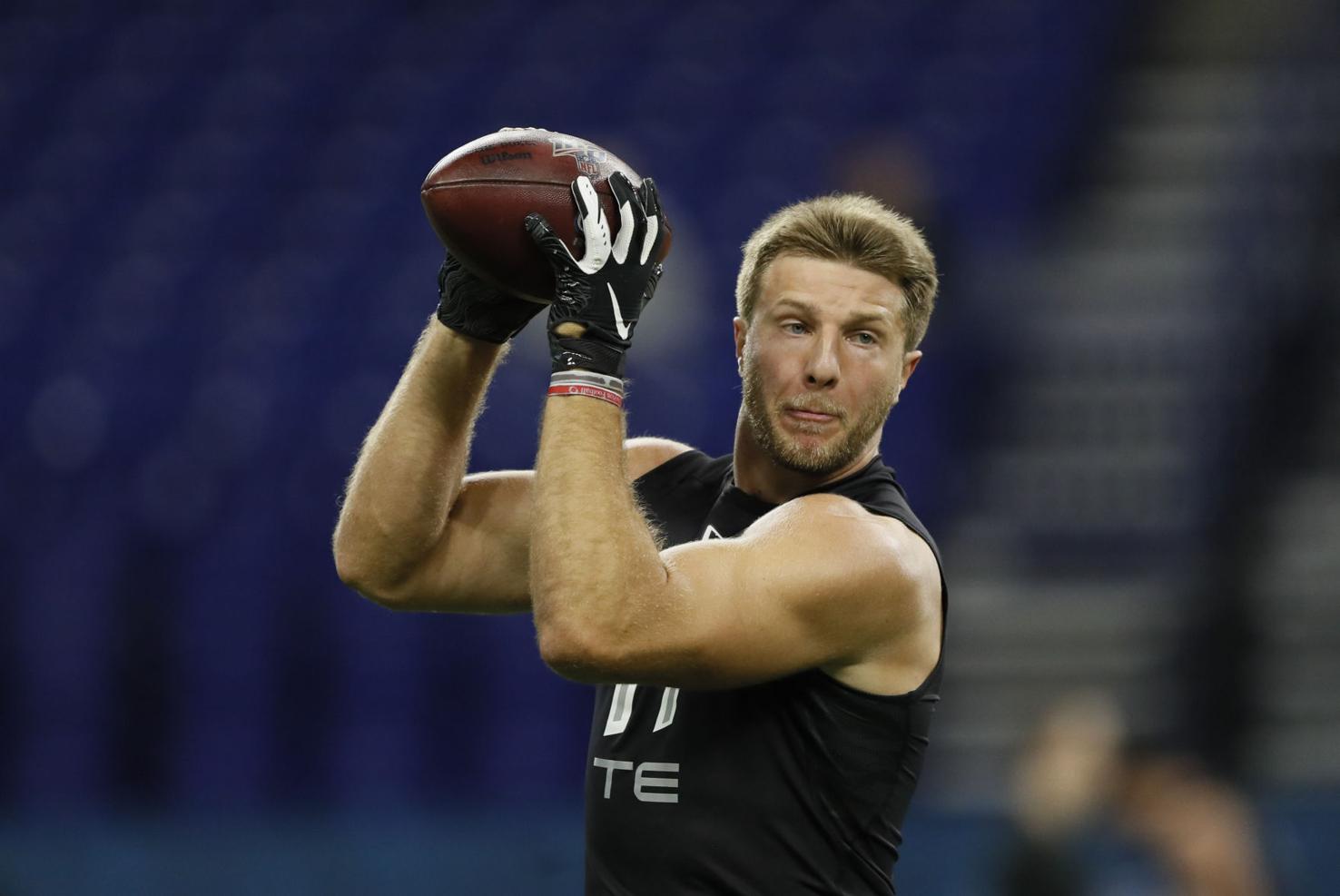 Saints trade with Vikings, draft Dayton TE Adam Trautman with No. 105 ...