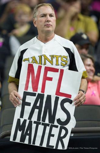 Fans boo kneeling New Orleans Saints players during tribute to fallen ...