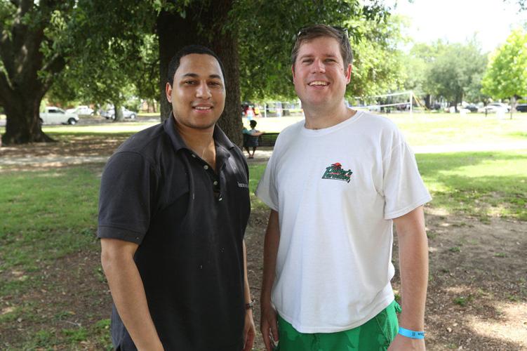 Dizzy bat relay race and bocce were just two of the games at Romp ...