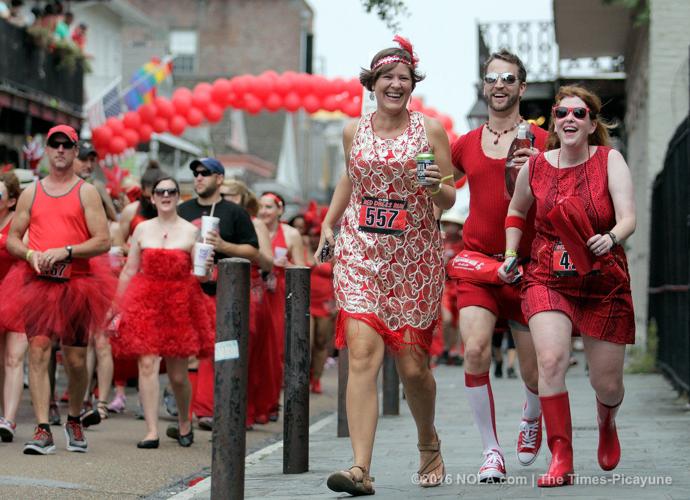 Red Dress Run New Orleans 2016, rain holds off, beer flows | Louisiana ...