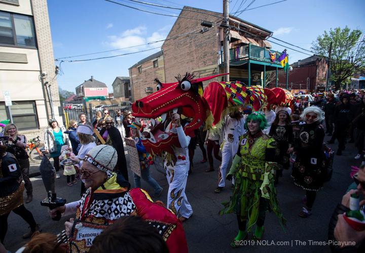 See the krewes of Red Beans and Dead Beans meet on Lundi Gras 2019 ...