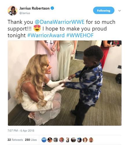 Jarrius 'JJ' Robertson on WWE's Warrior Award: 'This is truly the ...
