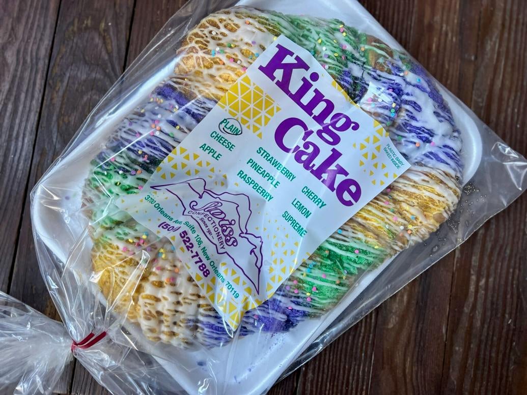 Trying king cake at Swiss Confectionery bakery in NOLA | Where NOLA ...