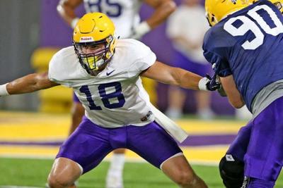 J.D. Moore's first LSU touchdown comes as a surprise even to him ...
