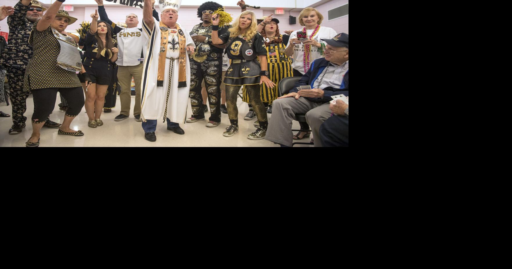Photos: New Orleans Saints super fans gather for second line party at ...