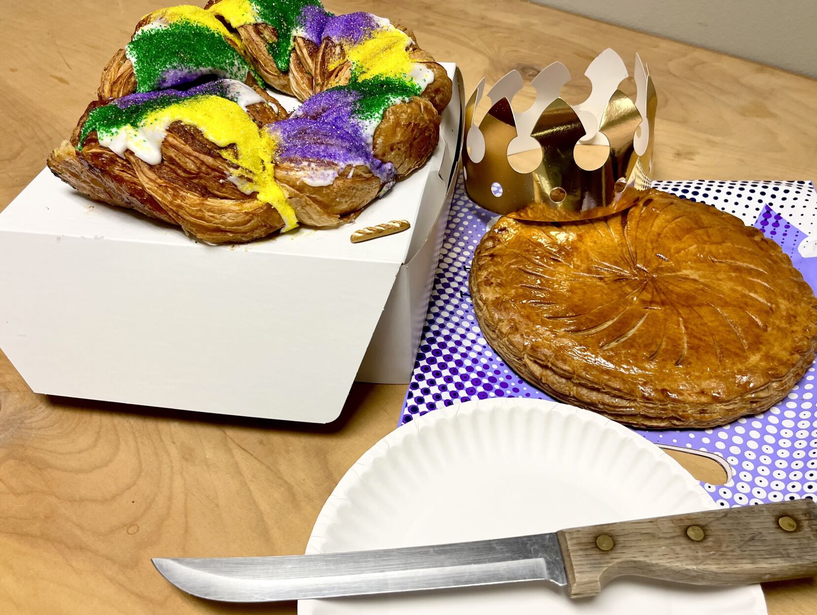 This classic Covington king cake honors the croissant | Mardi Gras ...