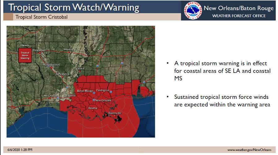 Tropical Storm Cristobal: When will conditions in south Louisiana ...