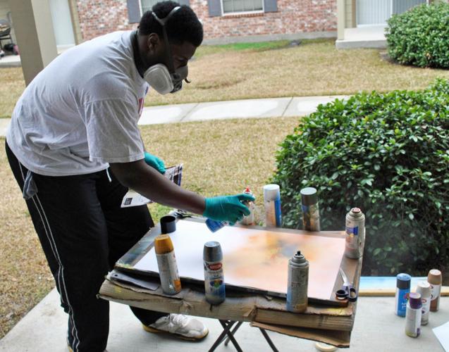 LSU commit Garrett Brumfield tackles painting with same work ethic ...