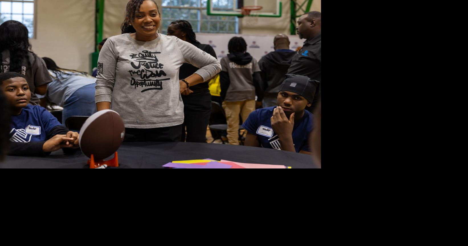 Elicia Broussard Sheridan: Mother, wife, and Saints, Pels VP | Saints ...