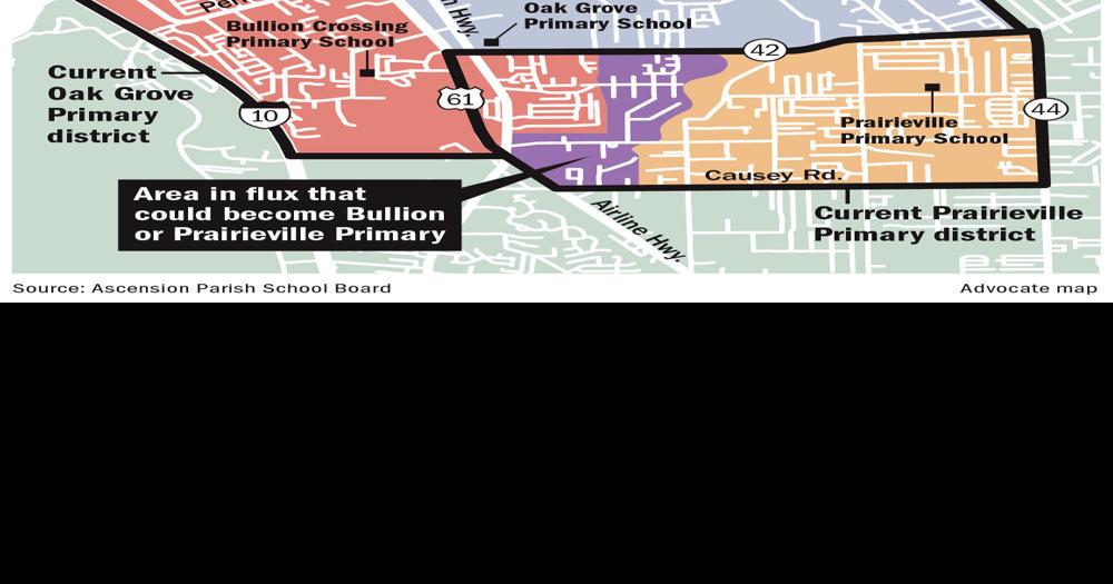Under pressure to grow, Ascension schools plan attendance zone changes ...