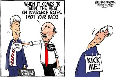 Louisiana Insurance costs Cartoon | Walt Handelsman | nola.com