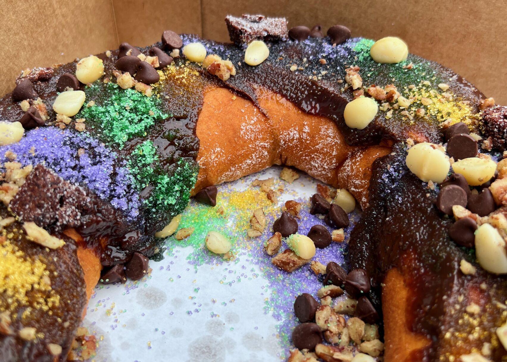 Chocolate king cake combines two compulsions at Mardi Gras | Where NOLA ...