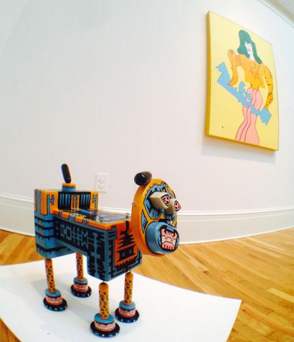 Minnie Mouse-like sculpture weeps as KAWS art exhibit opens at Newcomb ...