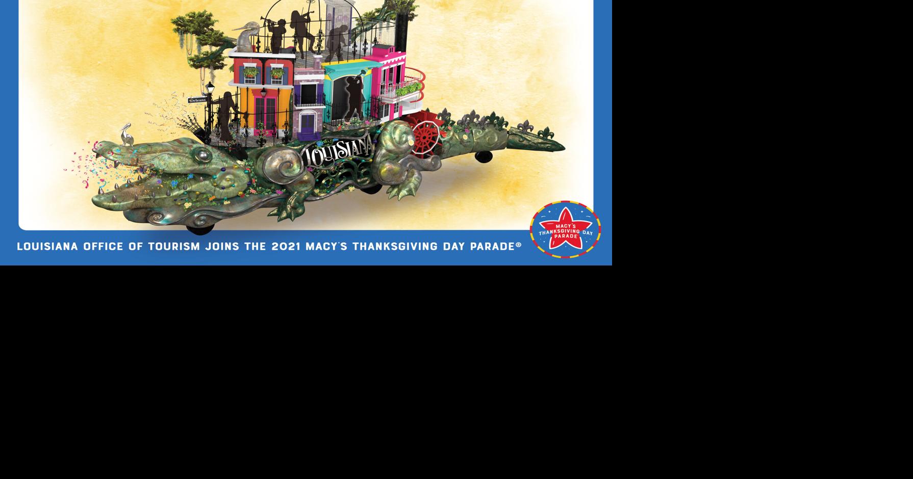 Watch Louisiana's 60-foot alligator float open its mouth for Macy's ...