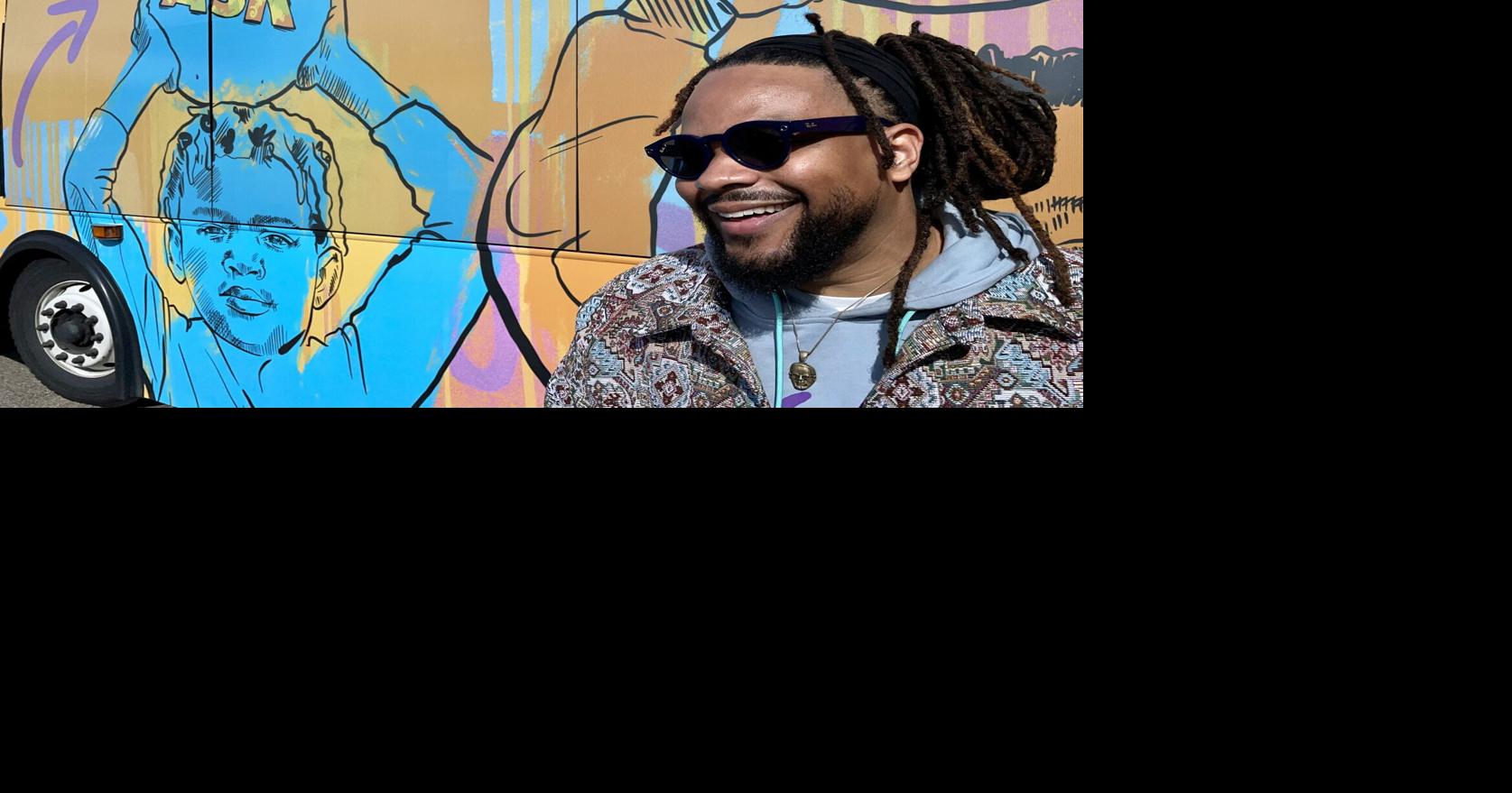 Artist BMike Odums' new bus design is meant to make kids aware of ...