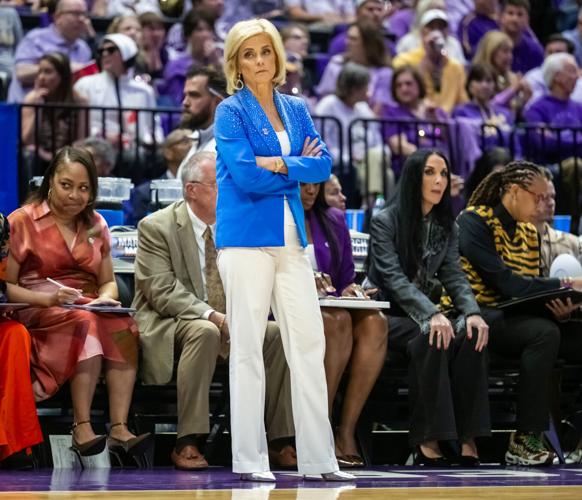 Check out Kim Mulkey's unique outfit for LSU's Sweet 16 game | LSU ...