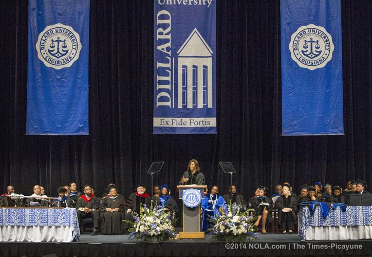 Even before Michelle Obama appeared, the crowd at Dillard's graduation ...