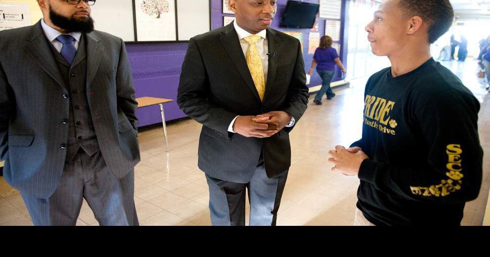 New Orleans Parish School Board superintendent Henderson Lewis spends ...