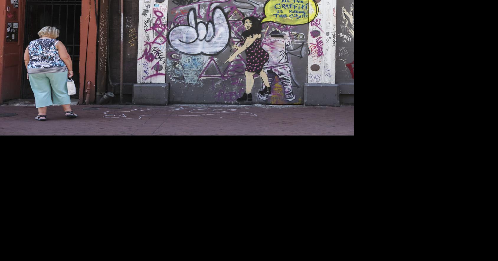 An ironic Bourbon Street graffiti mural asks: 'Is graffiti killing the ...