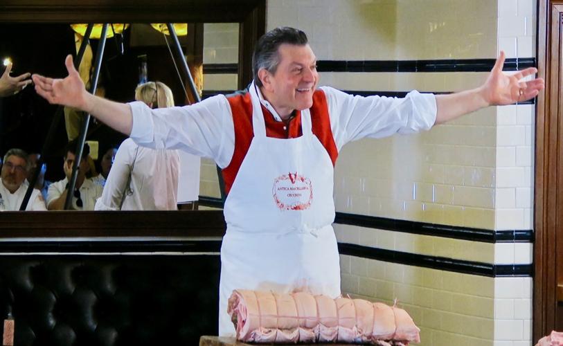 Italy's famed butcher Dario Cecchini comes to town; a local apprentice ...