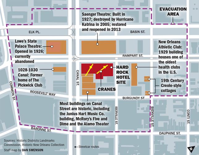 Inside Hard Rock New Orleans Hotel cranes demolition: Get details on ...