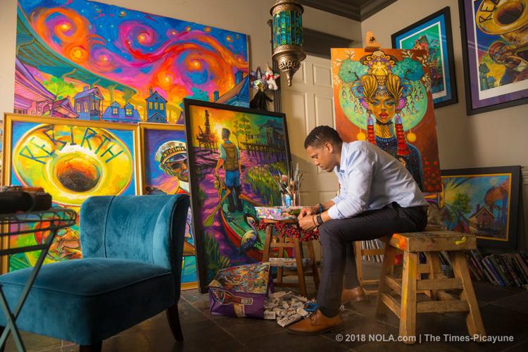 Peek inside Jazz Fest artist Terrance Osborne's technicolor world ...