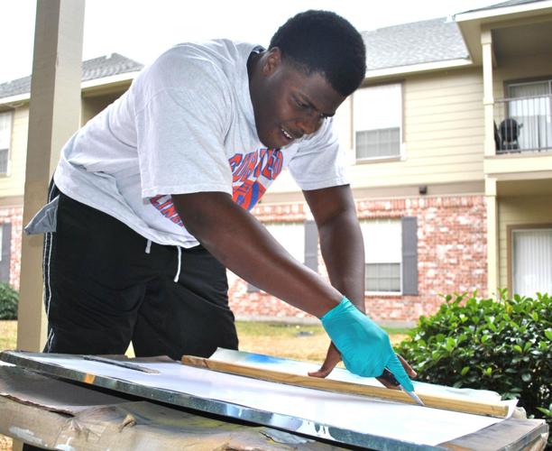 LSU commit Garrett Brumfield tackles painting with same work ethic ...