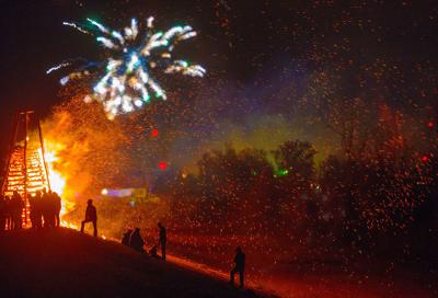 Photos, video: You've never seen a Christmas Eve bonfire quite like ...