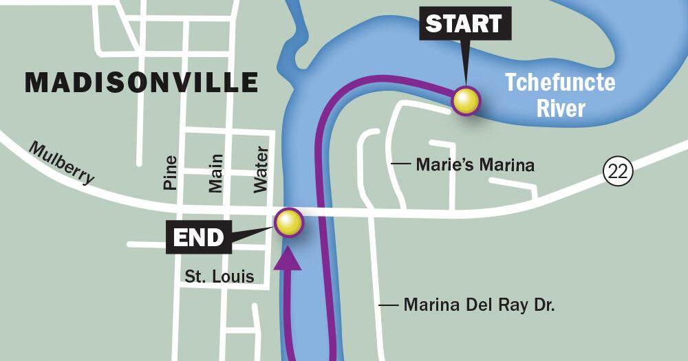 021922 Tchefuncte boat parade route map | | nola.com