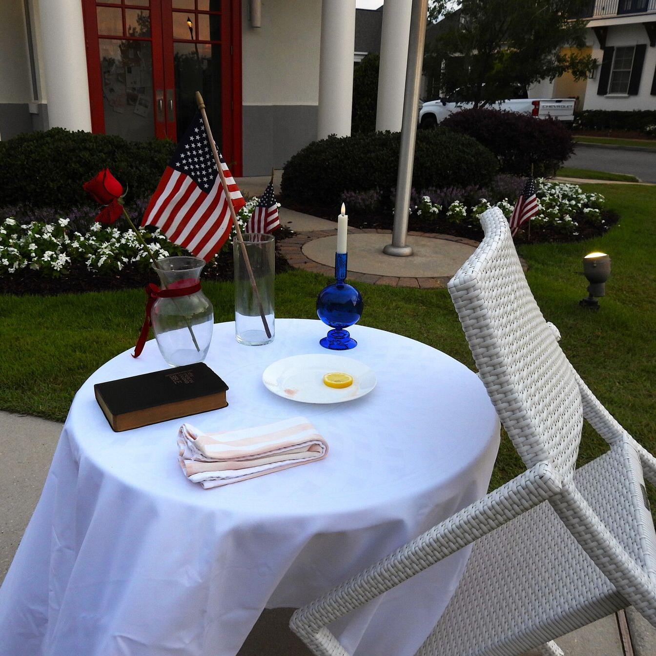 fallen soldier table