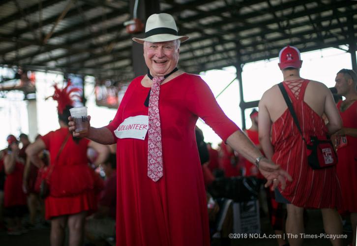 Red Dress Run 2018 in New Orleans starts dry, ends sopping | Louisiana ...