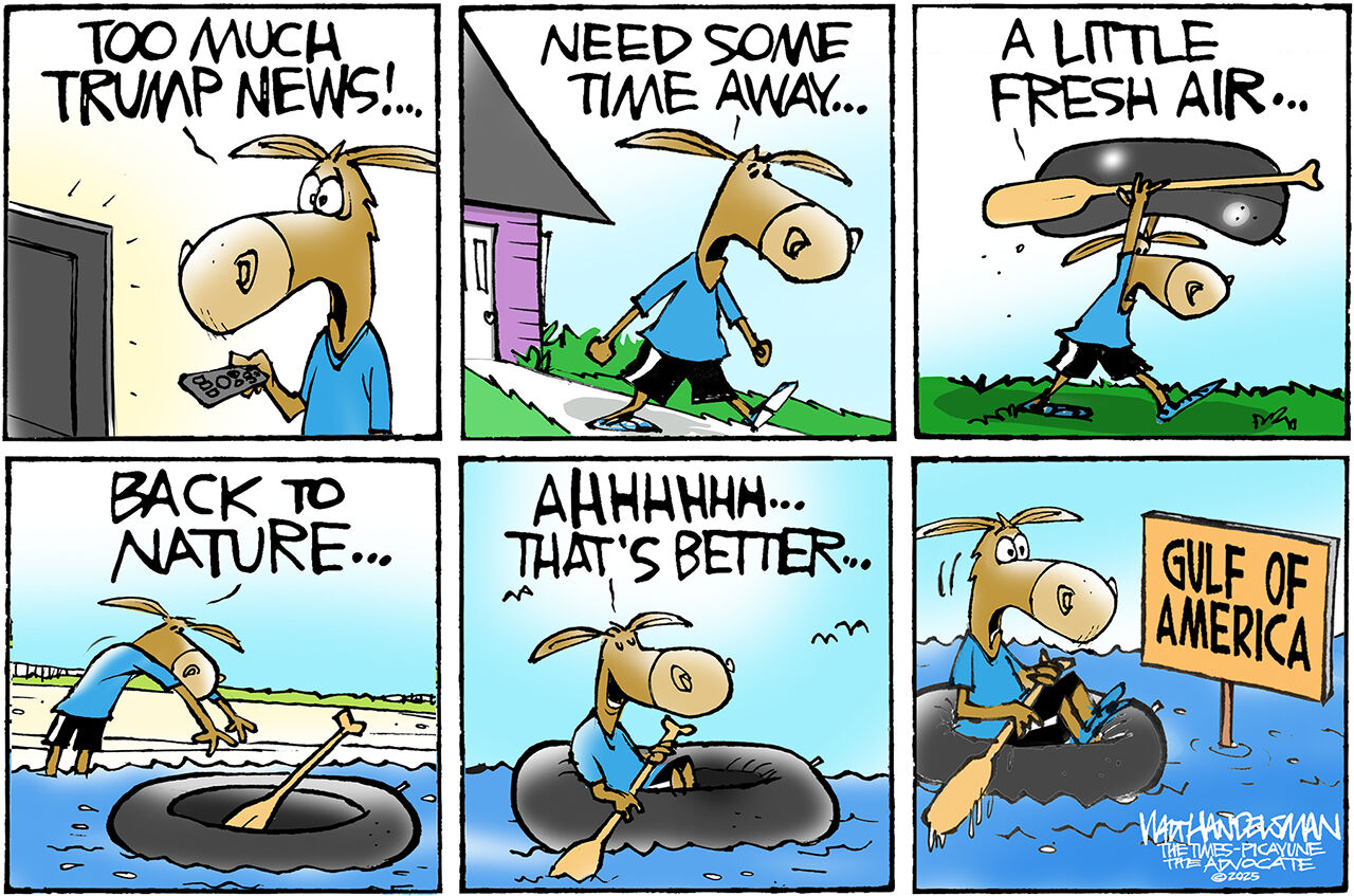 Trump news is everywhere and constant cartoon | Walt Handelsman | nola.com