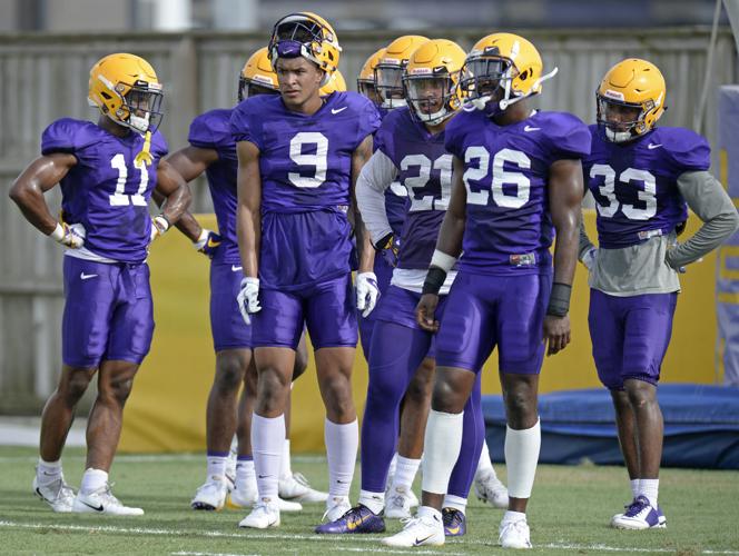 Photos: LSU football gets into rhythm with drills during preseason ...