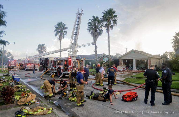 'My house is gone': Firefighters battle 2-alarm blaze in Terrytown ...