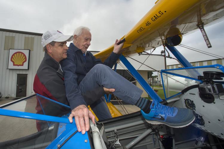 Photos: Retired Vets fly over BR, in Ageless Aviation's open-cockpit ...