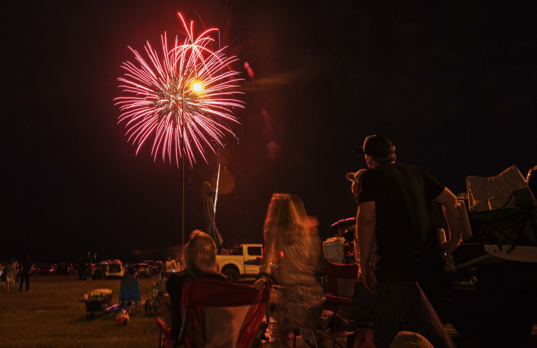 Photos: Drive-in fireworks show kicks off 4th of July weekend at ...