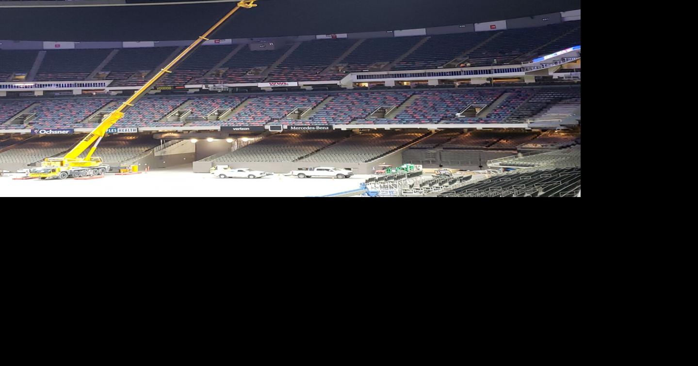 See Caesars signage going up inside Superdome, hours after state ...