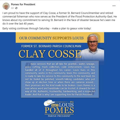 Levee authority president may have violated campaigning ban ...