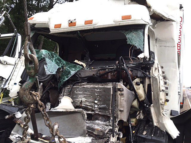 Truck driver in stable condition after 18-wheelers collided on I-12 ...