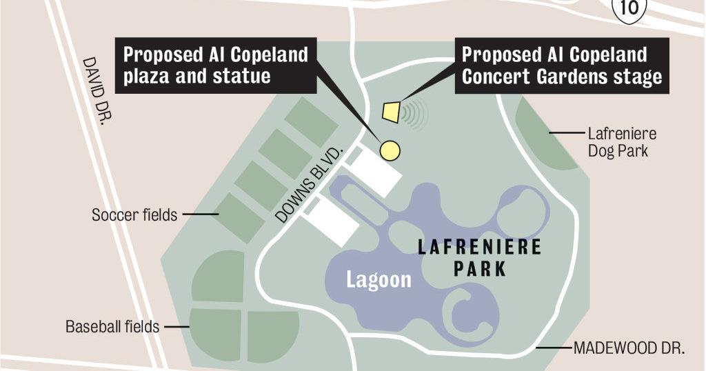 First look at Al Copeland memorial design for Metairie's Lafreniere ...